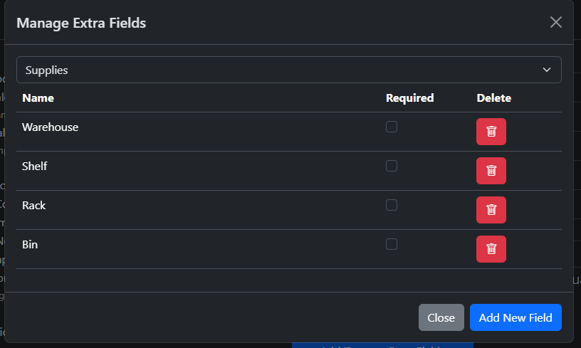 Additional Fields – LubeLogger Wiki